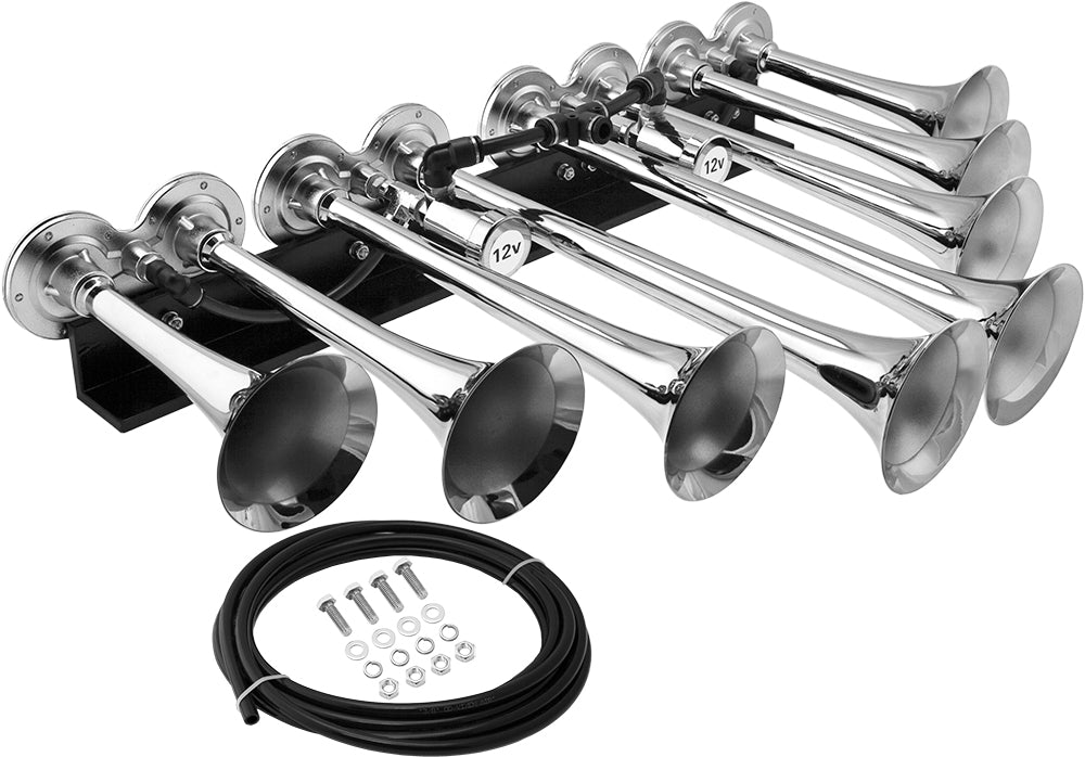 VIXEN HORNS OCTOPOD™ VXH8124XLC OCTO TRUMPET TRAIN AIR HORN CHROME ...